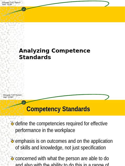 09 Analyzing Competence Standard Pdf Vocational Education Map