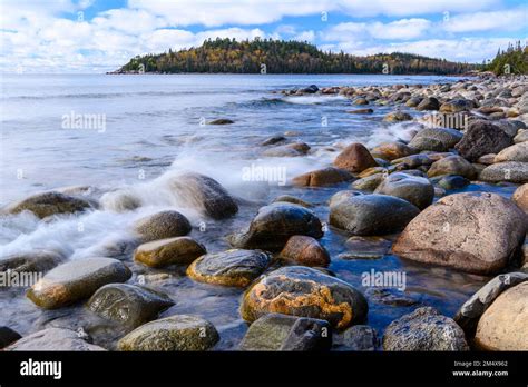 Wave Polished Rocks The Lake Superior Shoreline Lake Superior