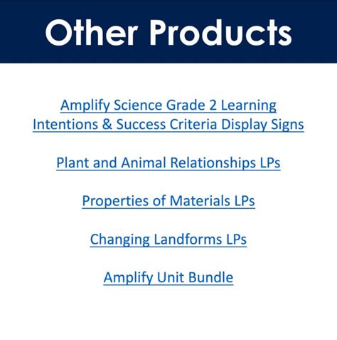 Amplify Science Grade 2 Unit Lesson Plans By Tilly Templates