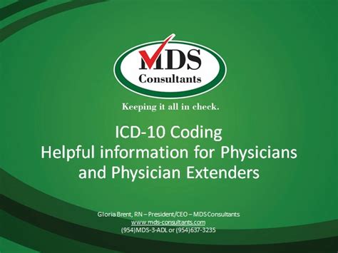 Mds Consultants On Linkedin Free Icd 10 Webinar For Ltc And Pdpm Helpful For The Md Pa Np…
