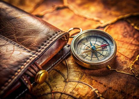 Exploring The Wild A Closeup Of Essential Navigation Tools Compass And