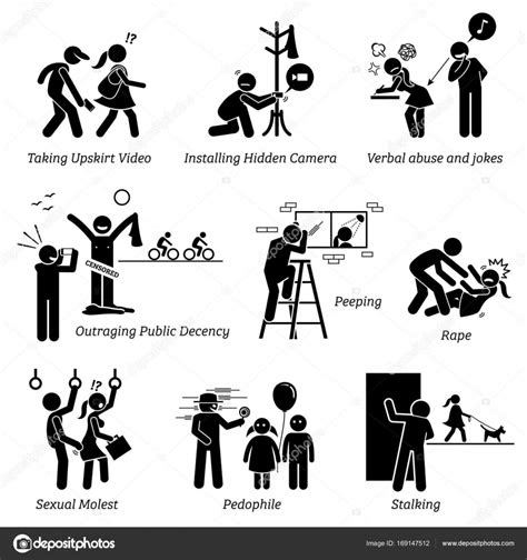 Sex Crime And Criminal Stock Vector Image By ©leremy 169147512