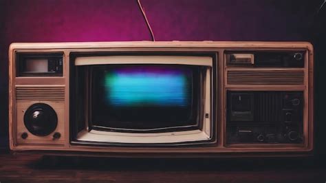 Premium Ai Image Analog Glitch Overlay Vhs Noise Old Tv Effect