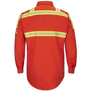 Fire Resistant Wear Fr Hi Vis Shirts Bulwark Enhanced Visibility