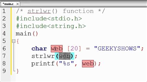 97 Strlwr And Strupr Function In C Programming Hindi Youtube