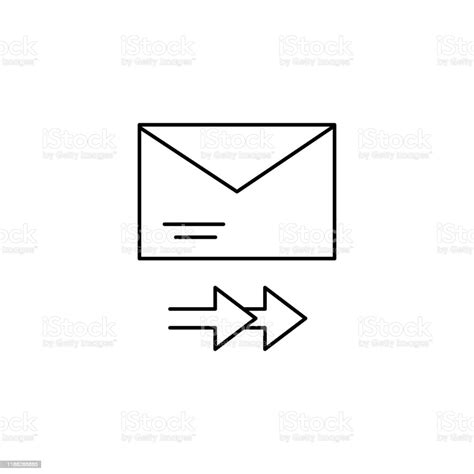 Message Arrow Email Icon Simple Line Outline Vector Of Information Transfer Icons For Ui And Ux