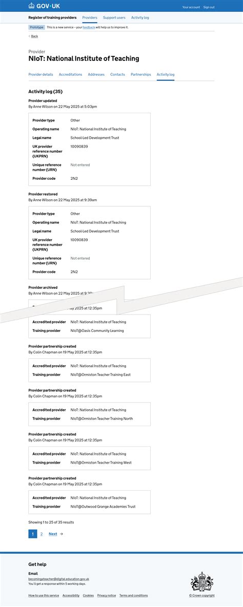 Viewing Activity At The Provider Level Becoming A Teacher Design History Department For