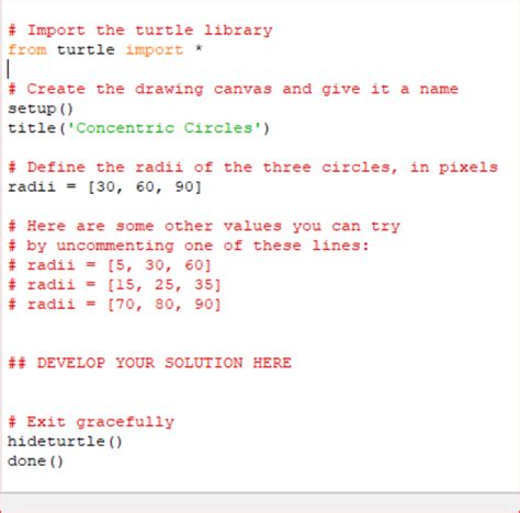 Solved Concentric Circles As An Exercise In Using The Chegg