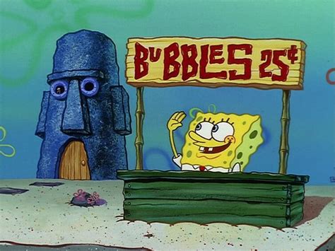 15 25 Years Ago Spongebob Opens His Bubble Stand Ripped His Pants And Become Spongebob