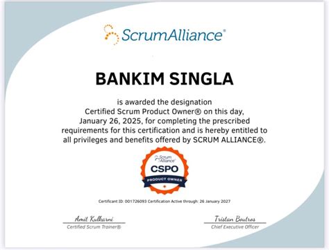 Bankim Singla On Linkedin Agile Scrum Productowner Cspo 40 Comments