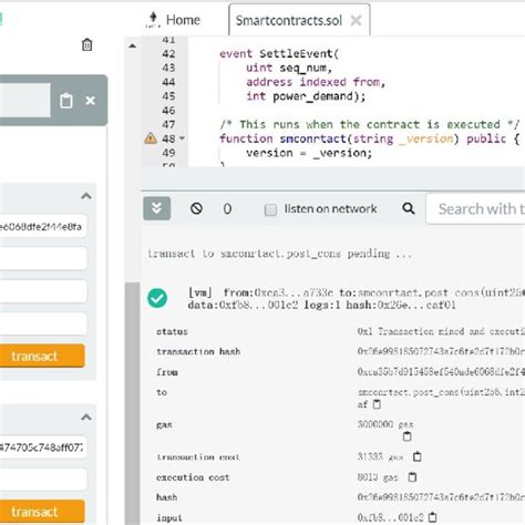 The Transaction Execution Interface Of The Smart Contract Download