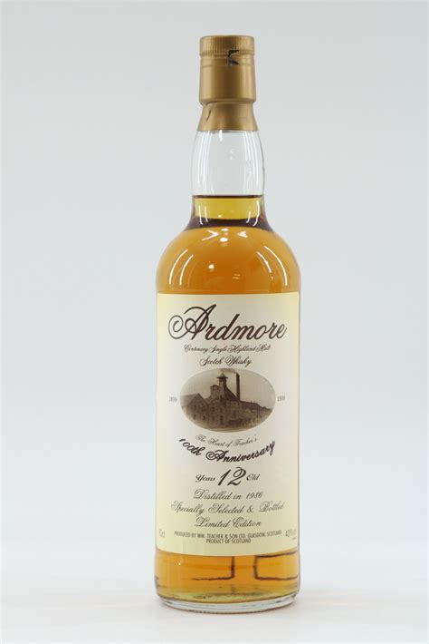 Ardmore 12 Years Old 1986 100th Anniversary Auction Highland