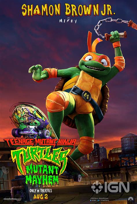 Slideshow Tmnt Mutant Mayhem Character Posters