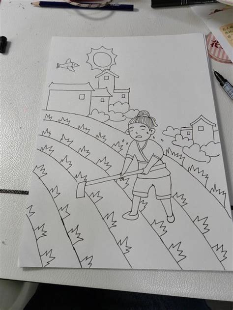 大自然风景画简笔画6张几塔之家