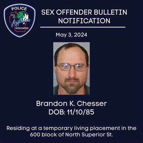 Sex Offender Informational Appleton Police Department