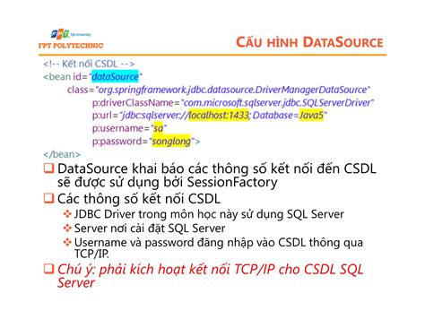 Bài Giảng Lập Trình Java 5 Bài 6 Tích Hợp Hibernate Trường Đại Học Fpt