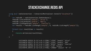 A Developer Overview Of Redis PDF Databases Computer Software And Applications