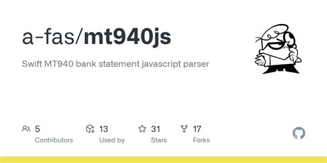GitHub A Fas Mt Js Swift MT Bank Statement Javascript Parser