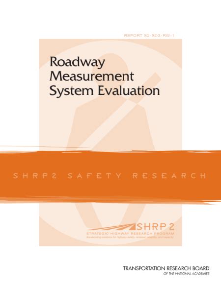 Roadway Measurement System Evaluation The National Academies Press