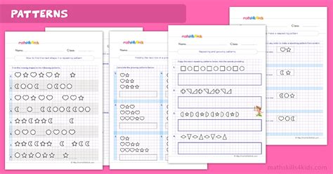 Mastering Shape Patterns Second Grade Worksheets And Activities