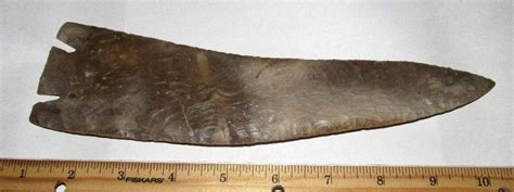 Old Grey Ghost Curved Eccentric Basal Notch Arrowhead Spear Point Texas