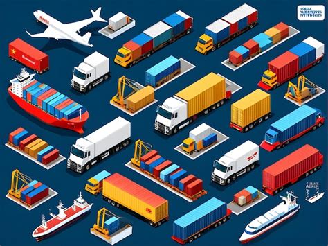 Premium Photo Logistics Background
