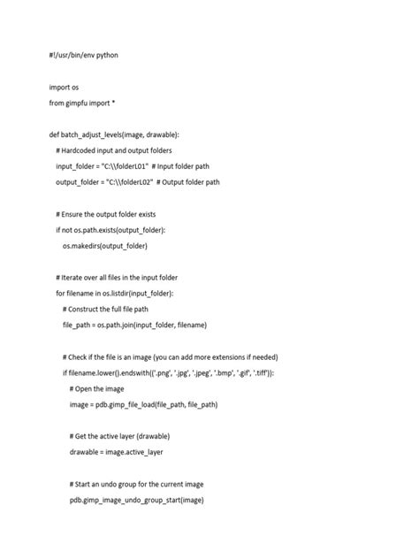 Gimp Script Batch Adjust Level Pdf