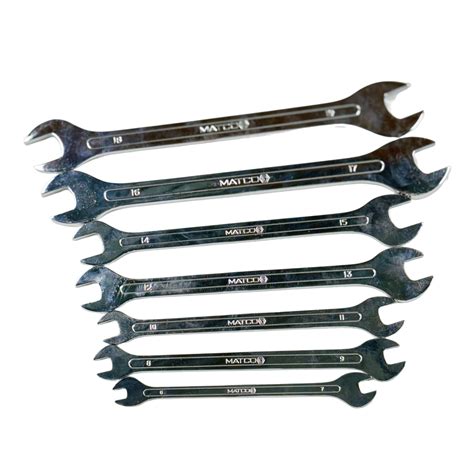 Matco Tools Tw8047m 7 Piece Thin Flat Metric Wrench Set