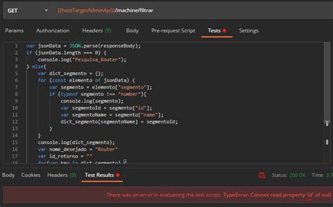 typeerror cannot read property id of null help hub postman community
