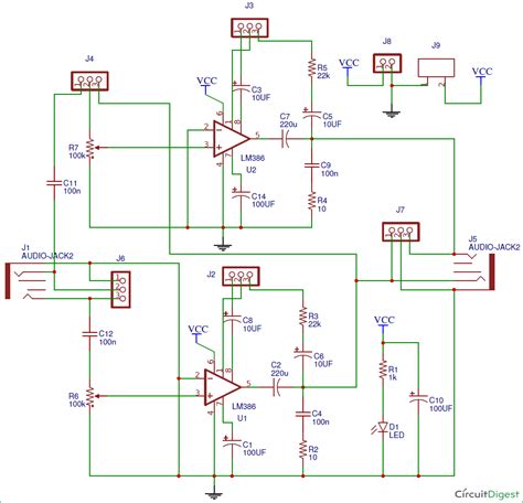 Headphone Amp Mixer Schematic At Eve Milson Blog
