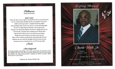 Charlie Walls Jr Obituary Aa Rayner And Sons Funeral Homes
