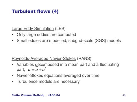 ppt introduction to numerical simulation of fluid flows powerpoint presentation id 257262