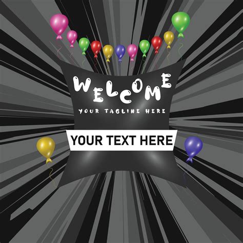 Welcome Banner Vector Creative Design Free Download 11914321 Vector Art