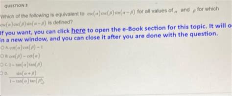 Solved Which Of The Following Is Equivalent To Chegg Com