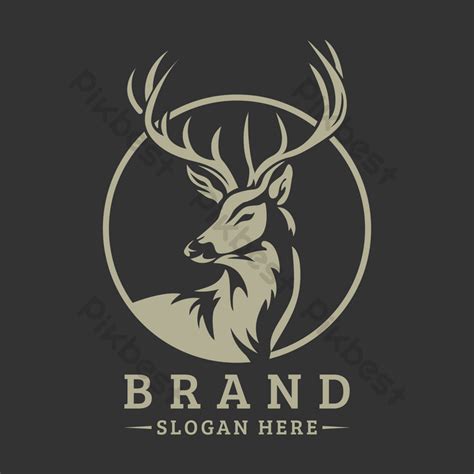 Deer Vector Logo Design And Deer Silhouette Illustration Png Images