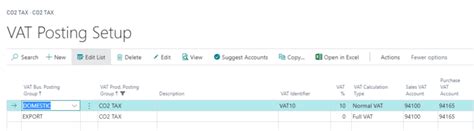 VAT Tax Rate Per Dimension In Dynamics 365 Business Central