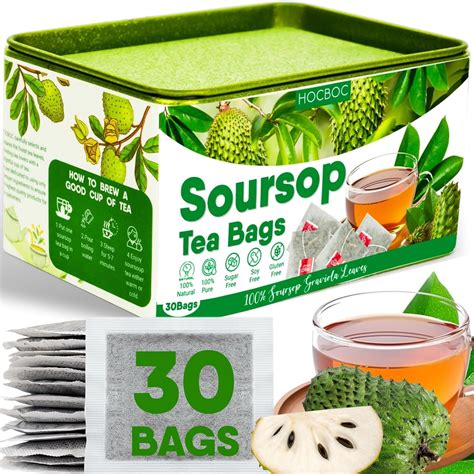 30 Pure Soursop Leaves Tea Bags Natural Soursop Graviola