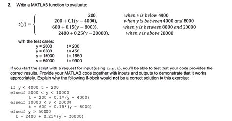 Solved Write A MATLAB Function To Evaluate Chegg