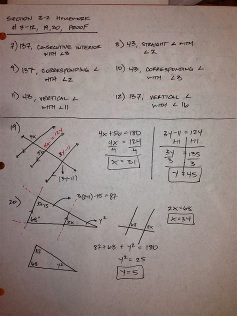 Honors Geometry Vintage High School Section Angles And Parallel Lines