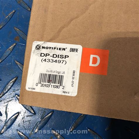 Notifier Co Dp Disp Dress Plate Display Black Ims Supply