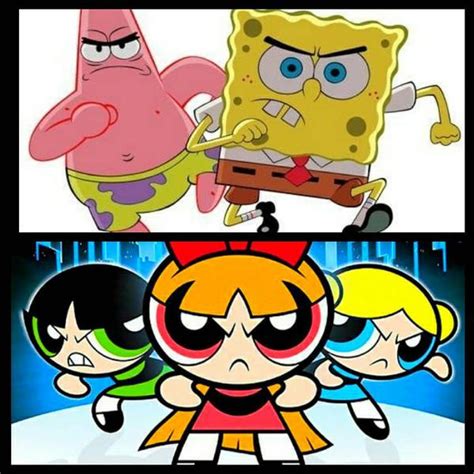 Spongebob Squarepants Vs Ppg The Powerpuff Girls By Goten127 On Deviantart
