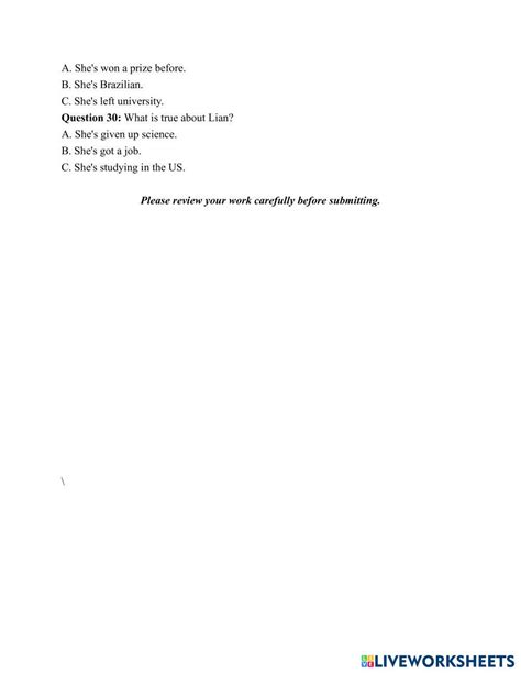 6c2 T10 Live Worksheets