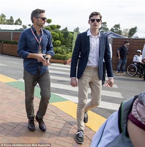 Eric Bana At Australian Grand Prix With Lookalike Son Daily Mail Online