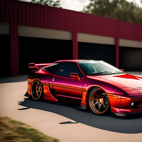 Lexica A Red Mitsubishi Eclipse 1999 Rims Rays Volks Te37 18 Bronze