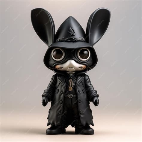 Premium Ai Image Hyperdetailed Atompunk Toy Rabbit With Plague Doctor