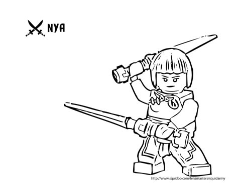 LEGO Ninjago Nya Coloring Pages Ninjago Coloring Pages Lego Ninjago Nya Lego Coloring Pages