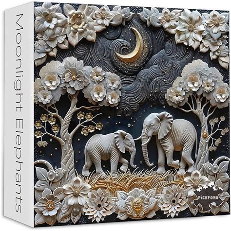Elephants 1000 Piece Puzzle For Adults Pickforu Plant