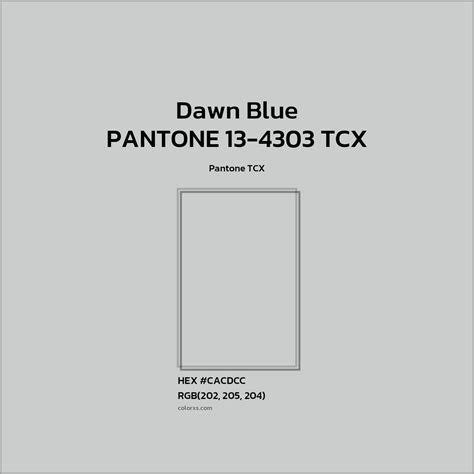 About Pantone 13 4303 Tcx Dawn Blue Color Color Codes Matching