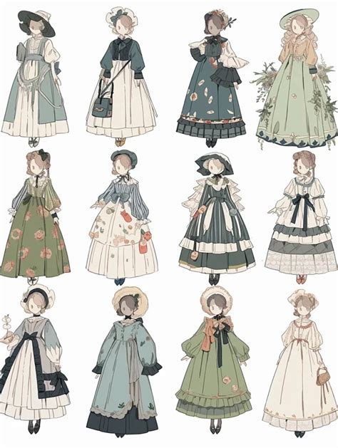 洛可可连衣裙～服装设计素材 小红书 花瓣网