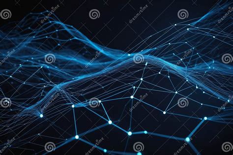 Cyber Big Data Flow Blockchain Data Fields Stock Illustration Illustration Of Vector Concept